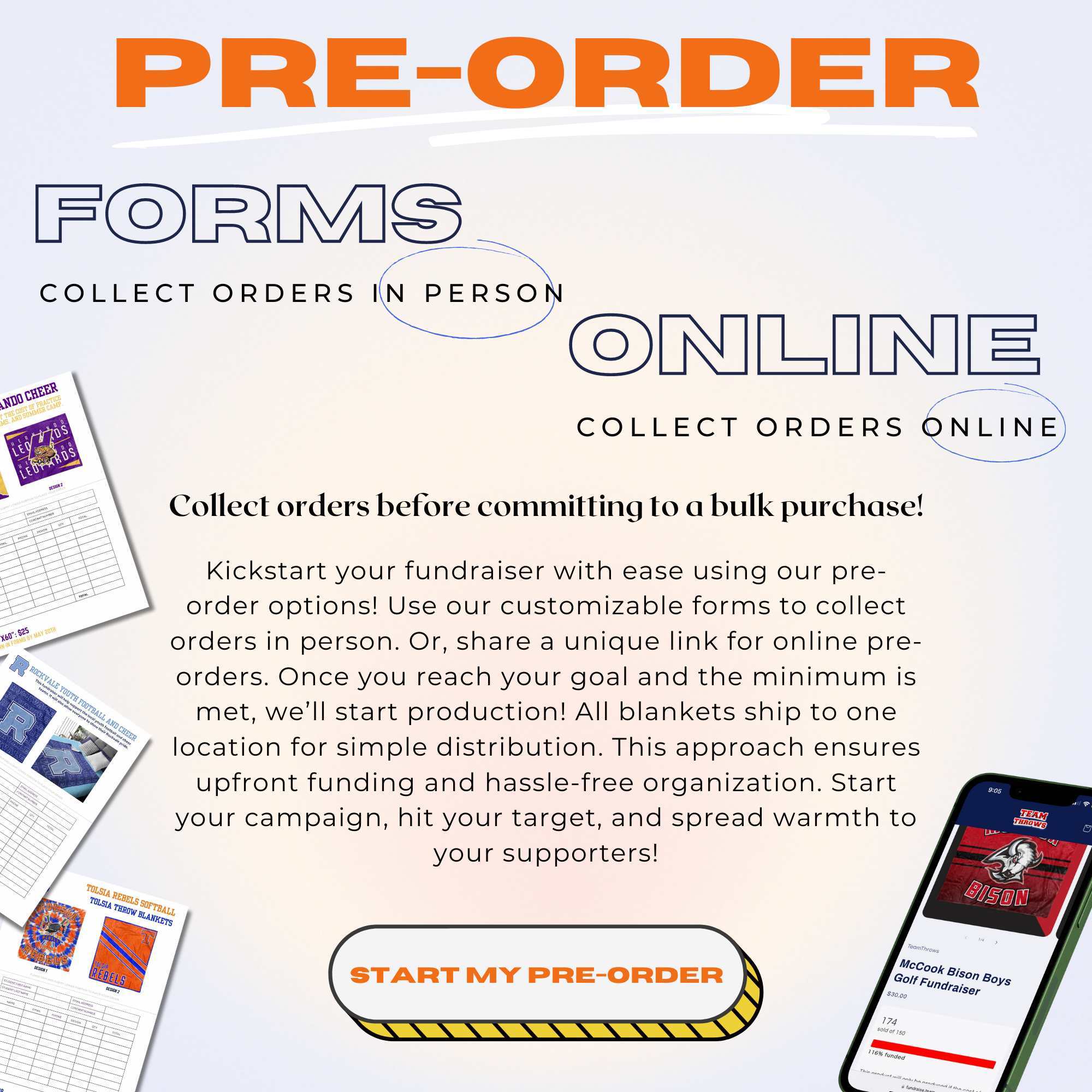Pre-Order Options – Team Throws